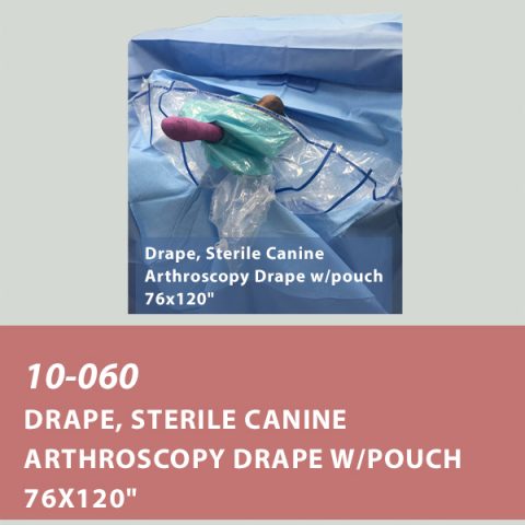 10-060 Drape, Sterile Canine Arthroscopy Drape w/pouch 76×120″ | Animal ...